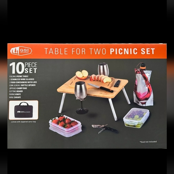 GSI | Other | Gsi Table For Two Picnic Piece Set Nwt | Poshmark
